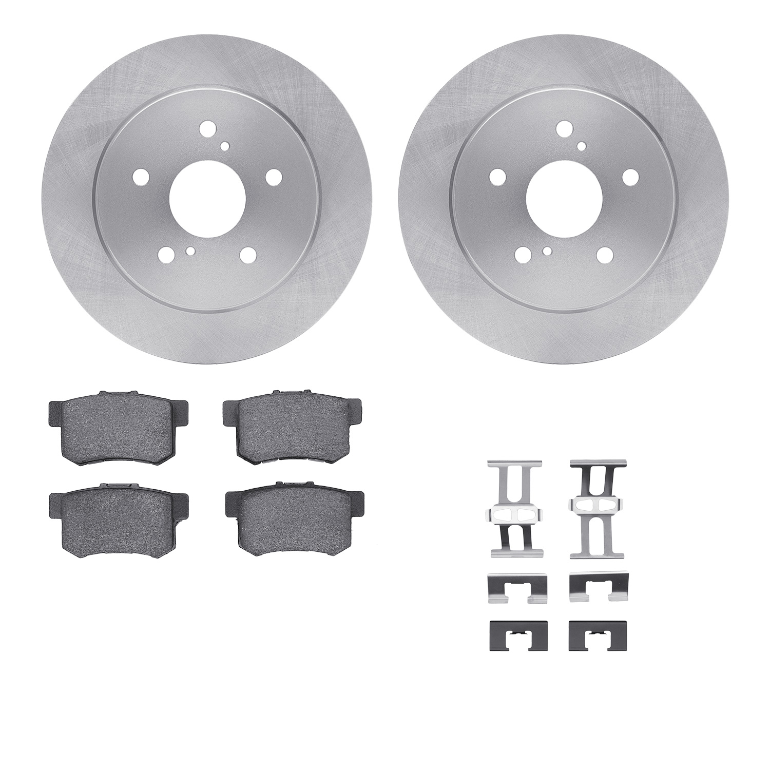 Disc Brake Kit-Disc Brake Rotor Set - Blank with Optimum Oe Pads and ...