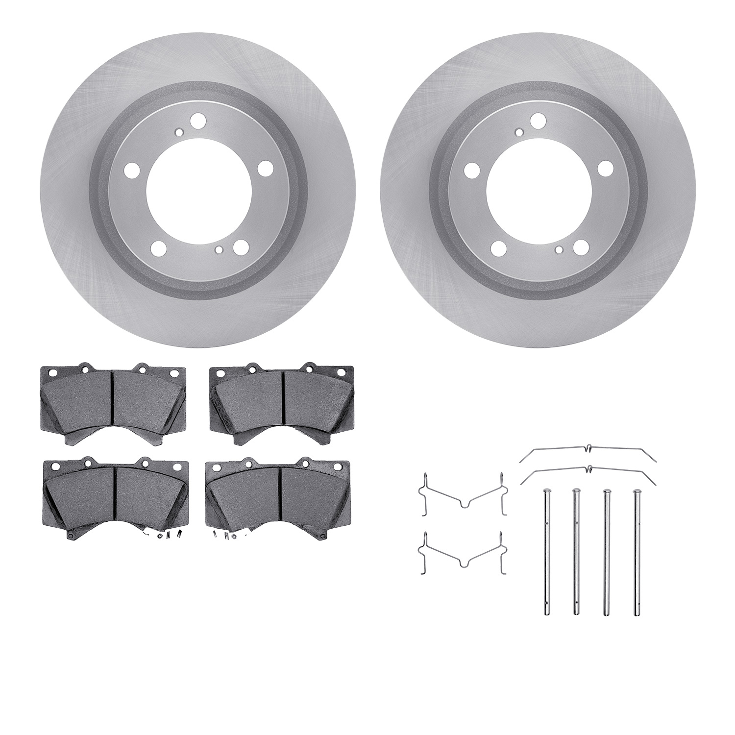 Disc Brake Kit-Disc Brake Rotor Set - Blank with Optimum Oe Pads and ...