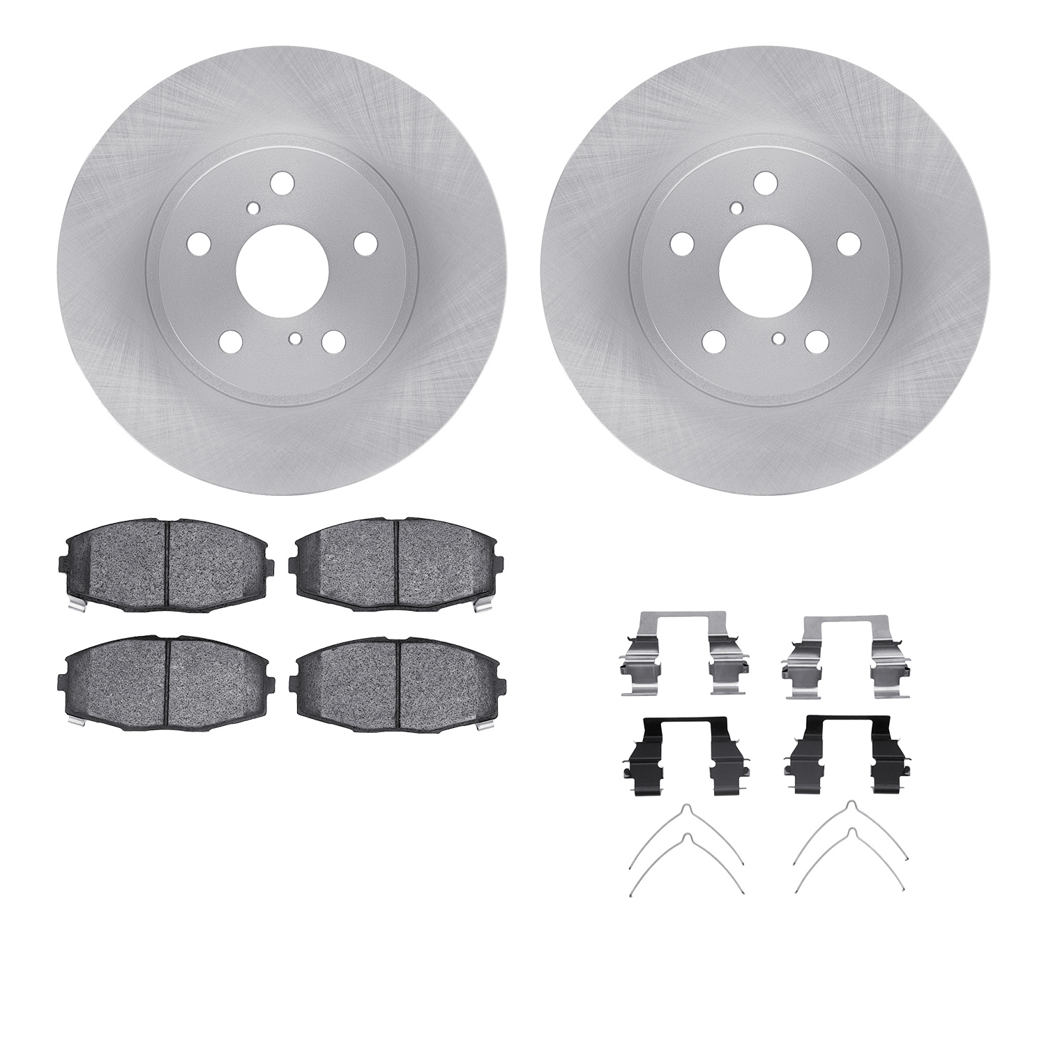 Disc Brake Kit-Disc Brake Rotor Set - Blank with Optimum Oe Pads and ...