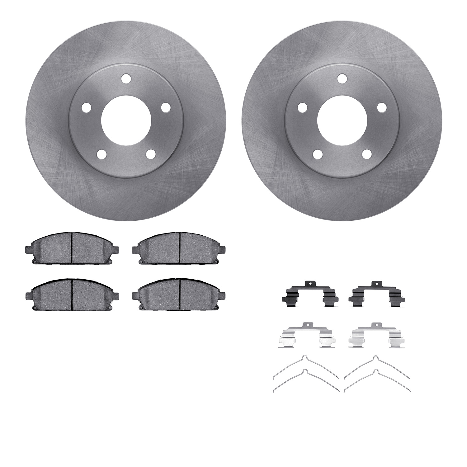 Disc Brake Kit-Disc Brake Rotor Set - Blank with Optimum Oe Pads and ...