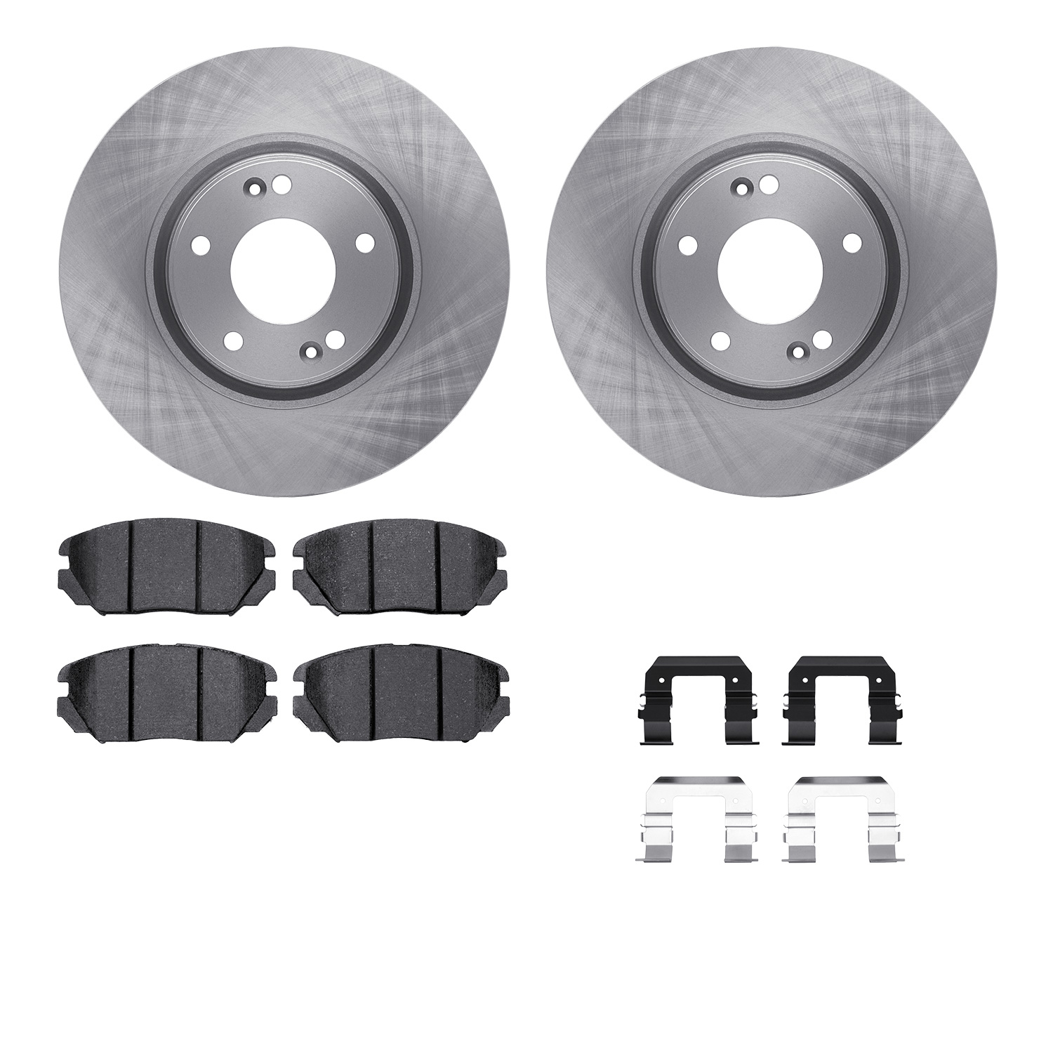 Disc Brake Kit-Disc Brake Rotor Set - Blank with Optimum Oe Pads and ...