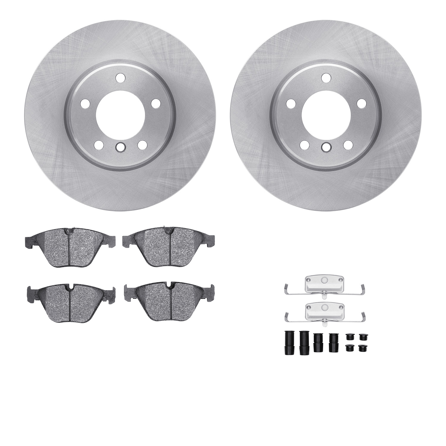 Disc Brake Kit-Disc Brake Rotor Set - Blank with Euro Ceramic Pads and ...