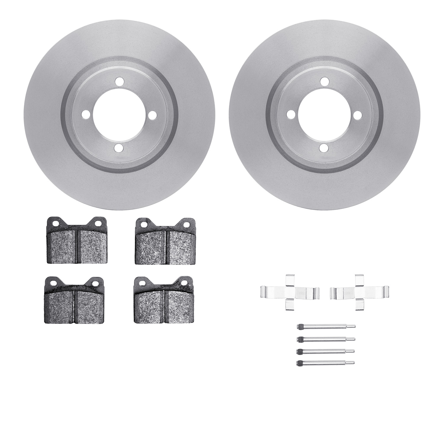 Disc Brake Kit-Disc Brake Rotor Set - Blank with Optimum Oe Pads and ...